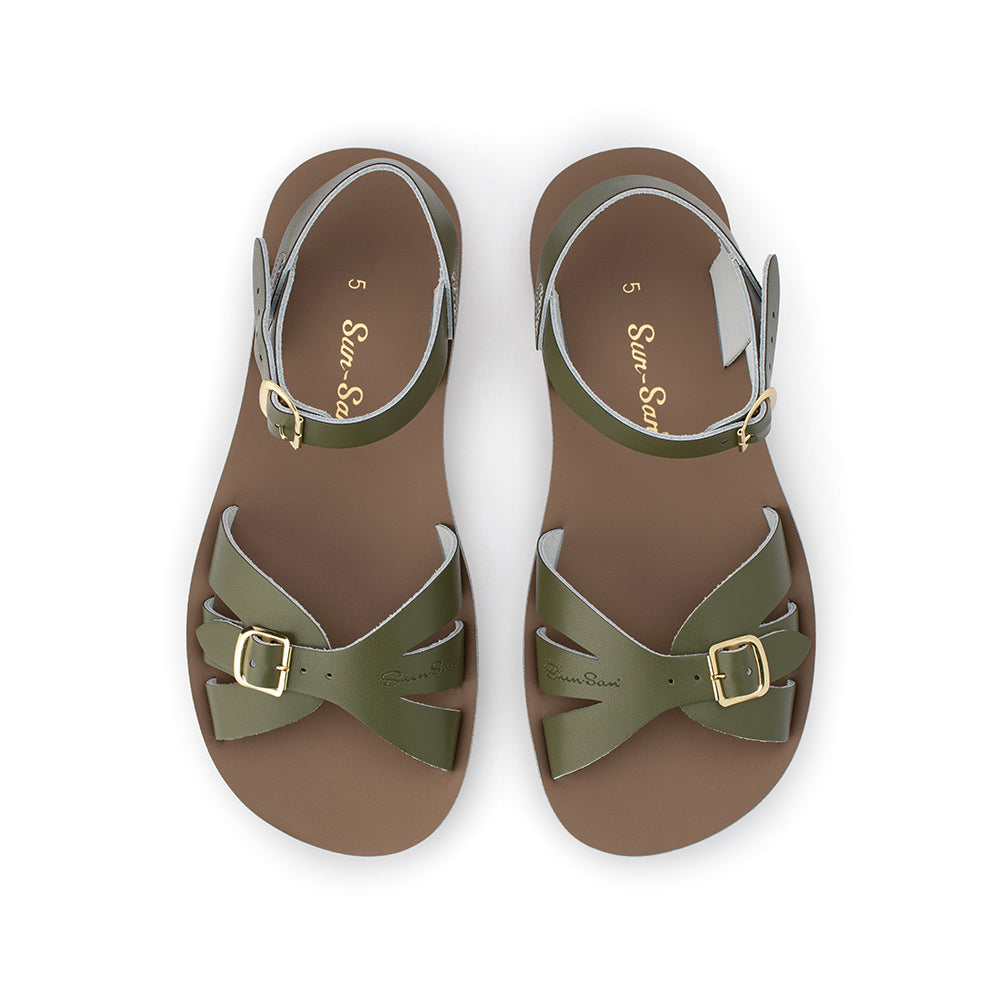 Sun-San Boardwalk Olive Adult – Salt Water Sandals AU