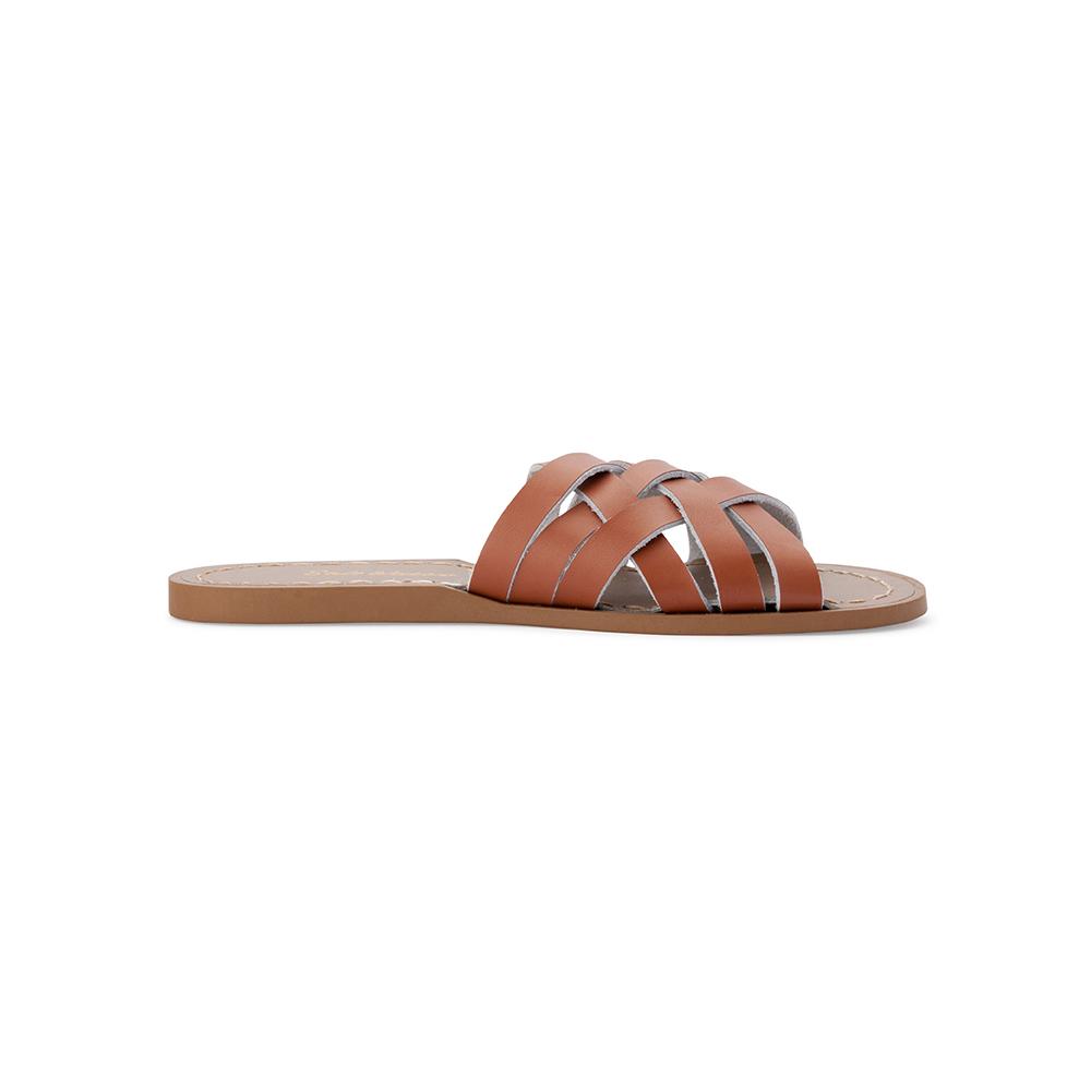 Salt Water Retro Slide Tan Youth – FINAL SALE – Salt Water Sandals AU